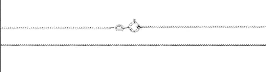 Ladies Silver Box Chains & Necklaces | Shop Online Sarraf Jewellers UK