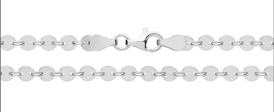 Mens Silver Disc Chains & Necklaces | Shop Online Sarraf Jewellers UK