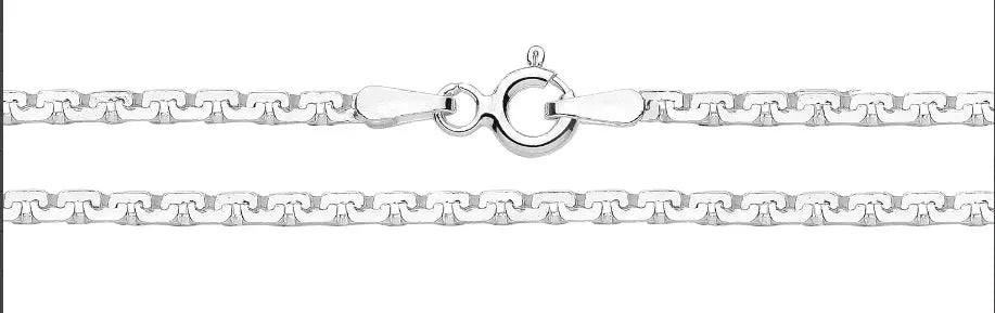 Mens Silver Cobra Square Chains & Necklaces | Shop Online Sarraf ...