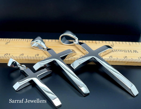 925 Sterling Silver Solid Cross Heavy Hallmarked | Sarraf Jewellers UK